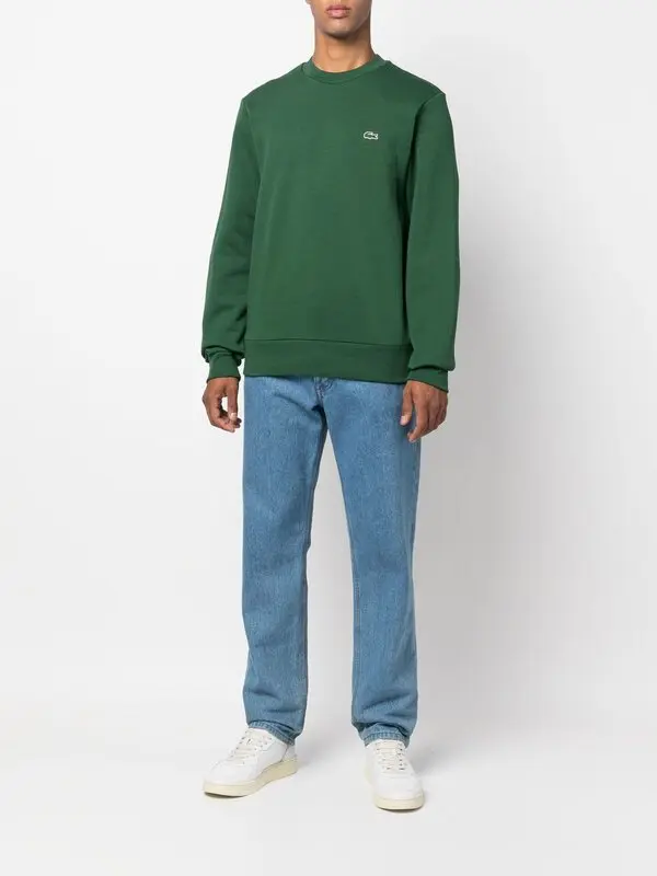 Lacoste Logo-appliqué Sweatshirt - Green