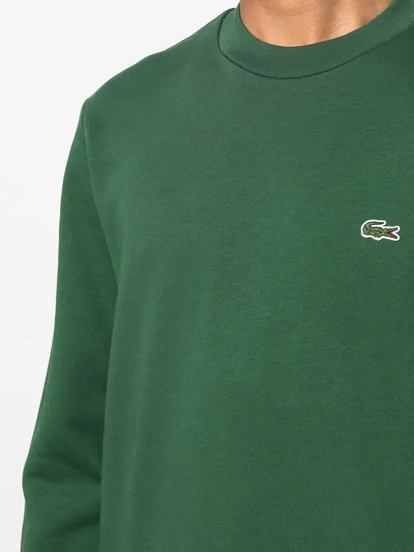 Lacoste Logo-appliqué Sweatshirt - Green