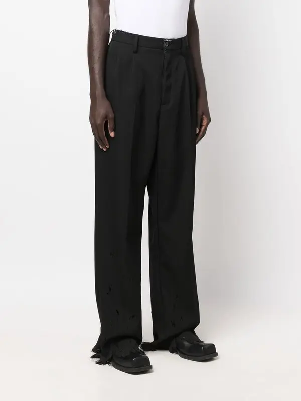 Marni Distressed Straight-leg Trousers