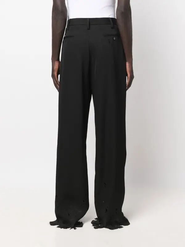 Marni Distressed Straight-leg Trousers