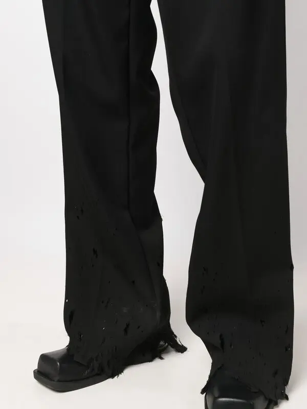 Marni Distressed Straight-leg Trousers