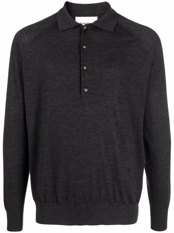 Nanushka Wool Long-sleeve Polo Shirt