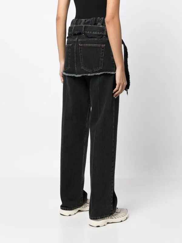 MERYLL ROGGE Disconnected Raw-cut Jeans
