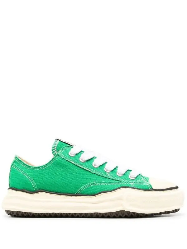 Mihara Yasuhiro Peterson Original Sole Cotton-canvas Trainers - Green
