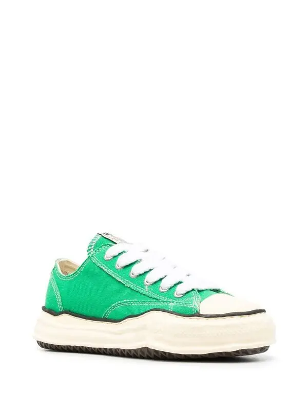 Mihara Yasuhiro Peterson Original Sole Cotton-canvas Trainers - Green
