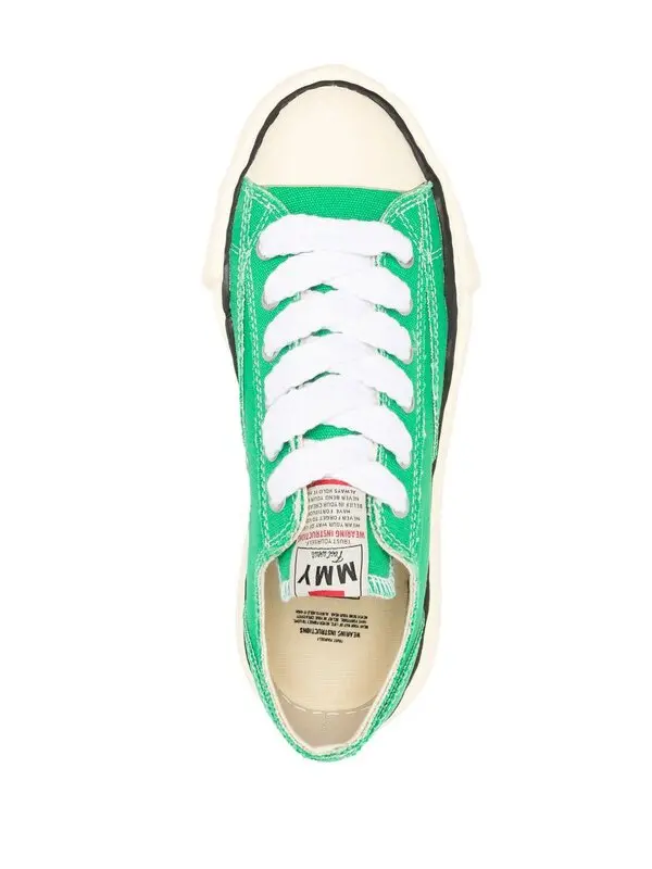 Mihara Yasuhiro Peterson Original Sole Cotton-canvas Trainers - Green