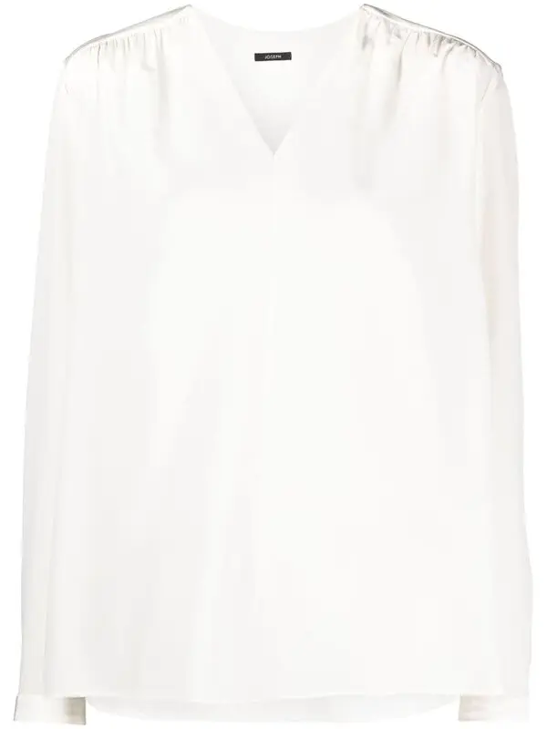 JOSEPH V-neck Silk Blouse