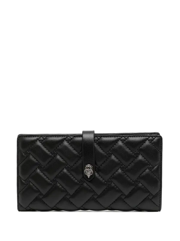 Kurt Geiger Quilted Leather Wallet - Black
