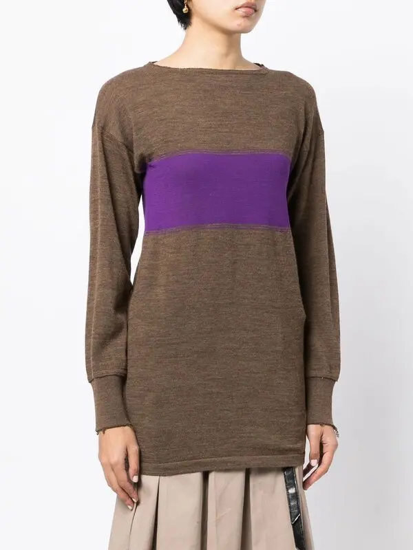 MAISON MARGIELA Panelled Round-neck Jumper