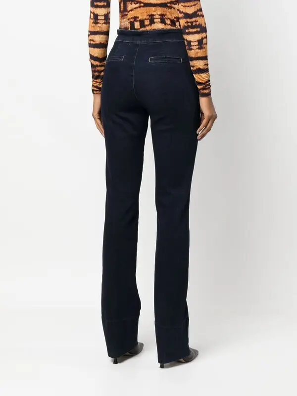 BLUGIRL Logo-buckle Bootcut Jeans