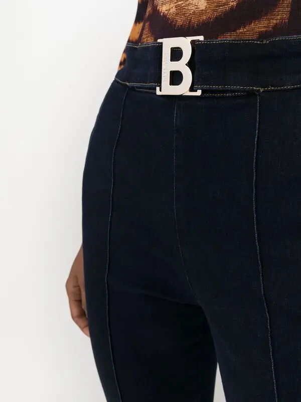 BLUGIRL Logo-buckle Bootcut Jeans