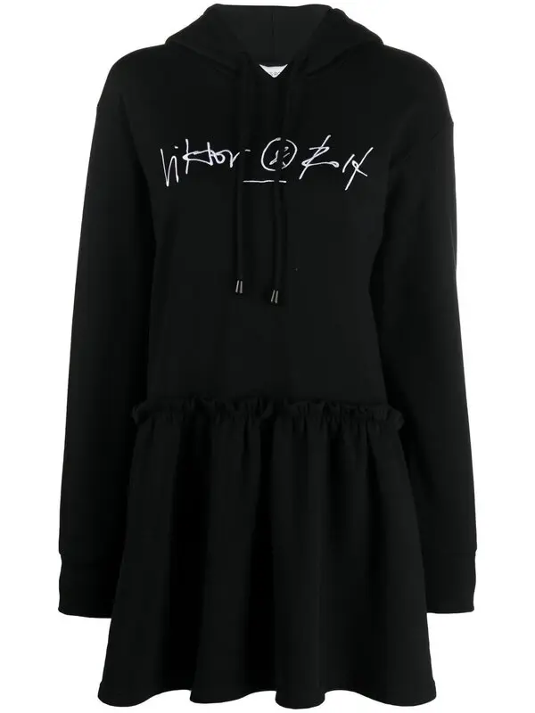 Viktor & Rolf Embroidered Logo Sweatshirt Dress