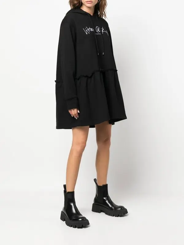 Viktor & Rolf Embroidered Logo Sweatshirt Dress