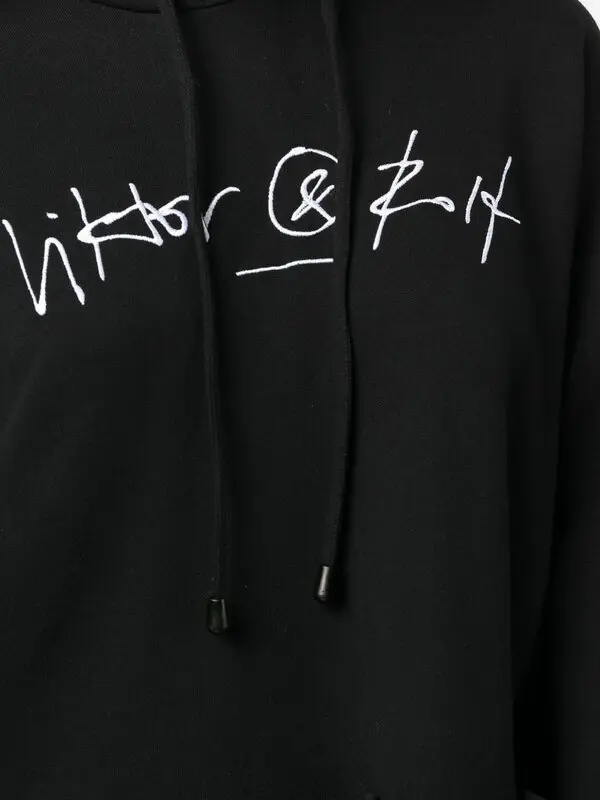 Viktor & Rolf Embroidered Logo Sweatshirt Dress