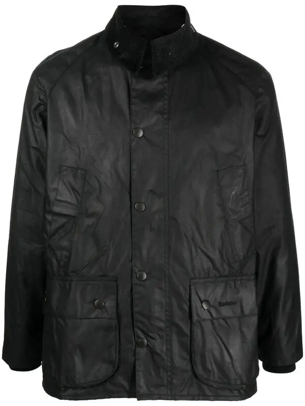 Barbour Bedale Waxed Cotton Jacket - Black