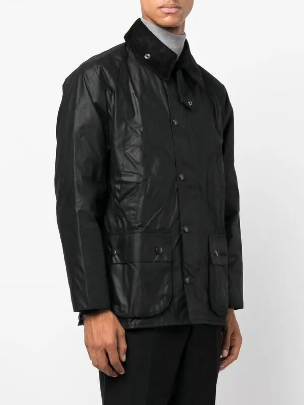 Barbour Bedale Waxed Cotton Jacket - Black