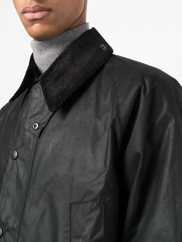 Barbour Bedale Waxed Cotton Jacket - Black