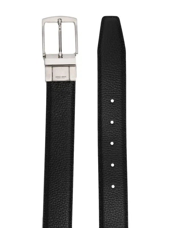 Giorgio Armani Engraved-logo Detail Belt