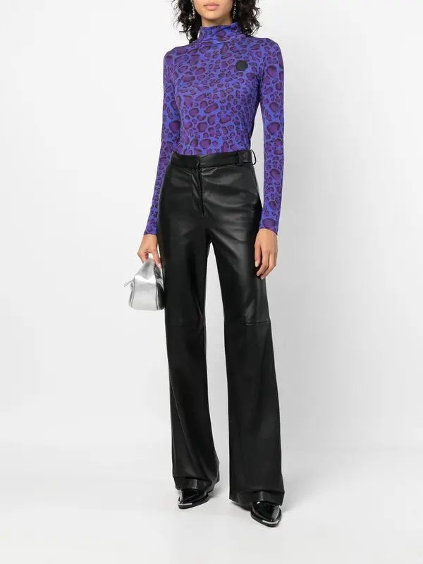 Viktor & Rolf Long Sleeve Leopard Print T-shirt