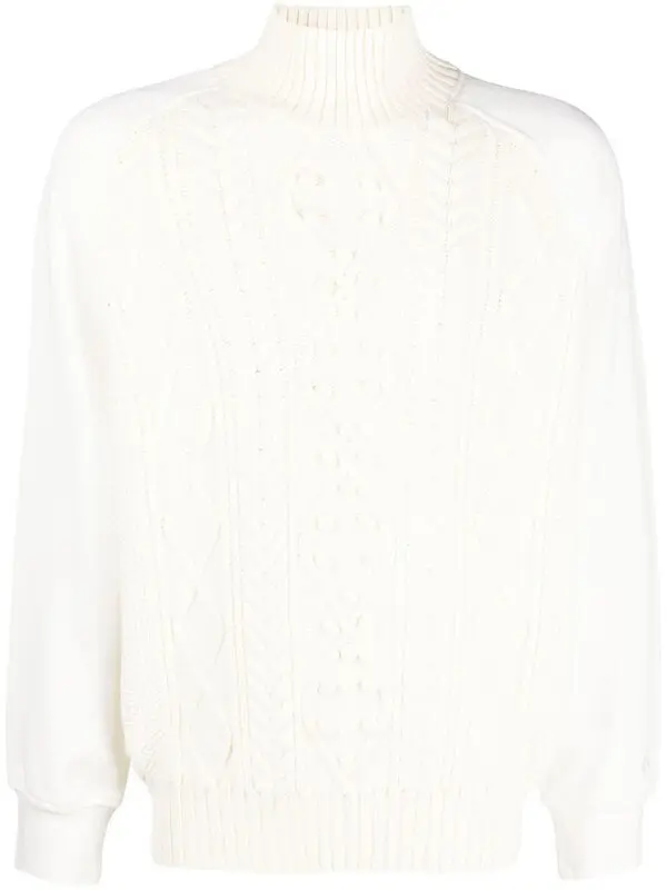 Neil Barrett Embroidered-logo Sleeve Knit Jumper