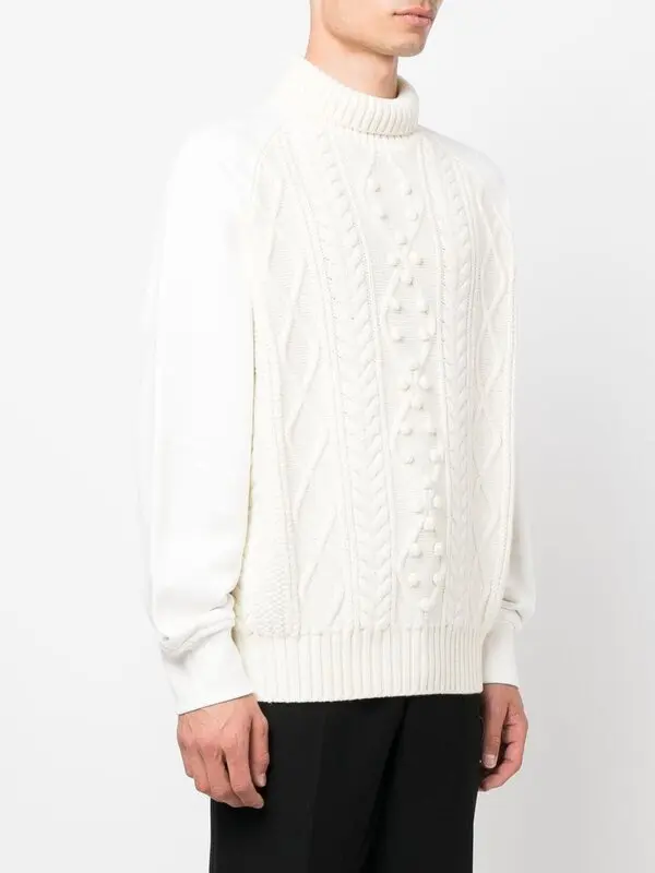 Neil Barrett Embroidered-logo Sleeve Knit Jumper