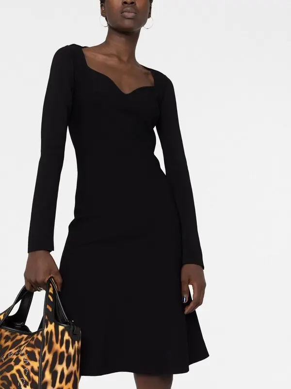 Stella McCartney Sweetheart-neck Flared Dress