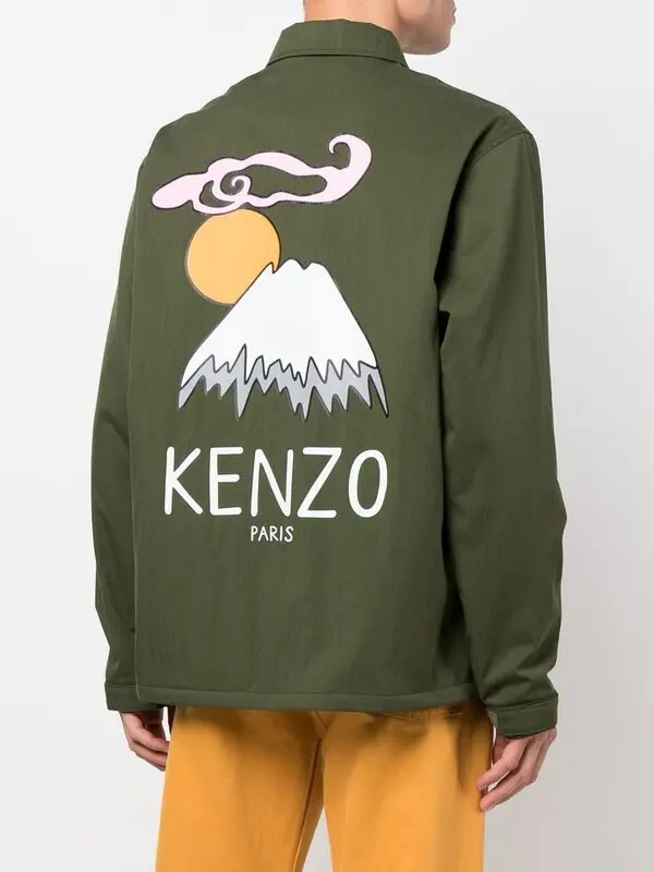 Kenzo Chest Logo-print Shirt Jacket
