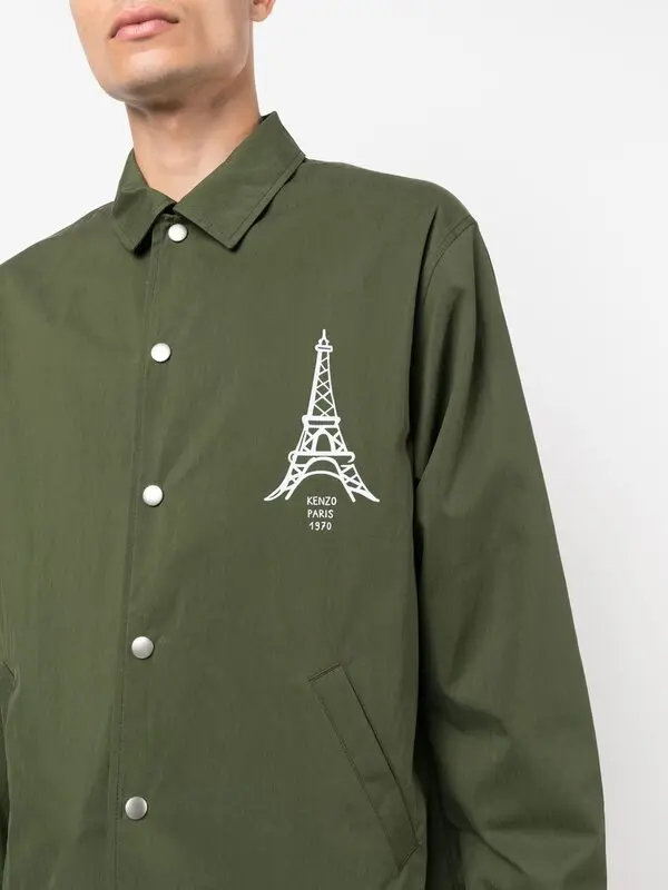 Kenzo Chest Logo-print Shirt Jacket
