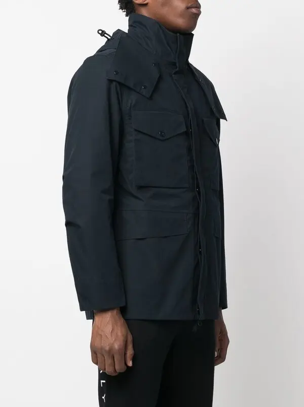 Stone Island Feather-down Hooded Jacket - Blue