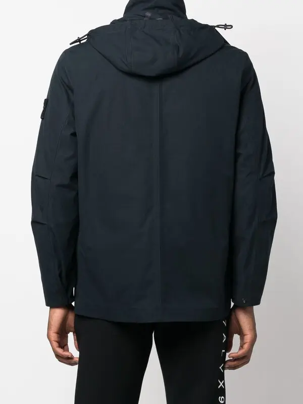 Stone Island Feather-down Hooded Jacket - Blue