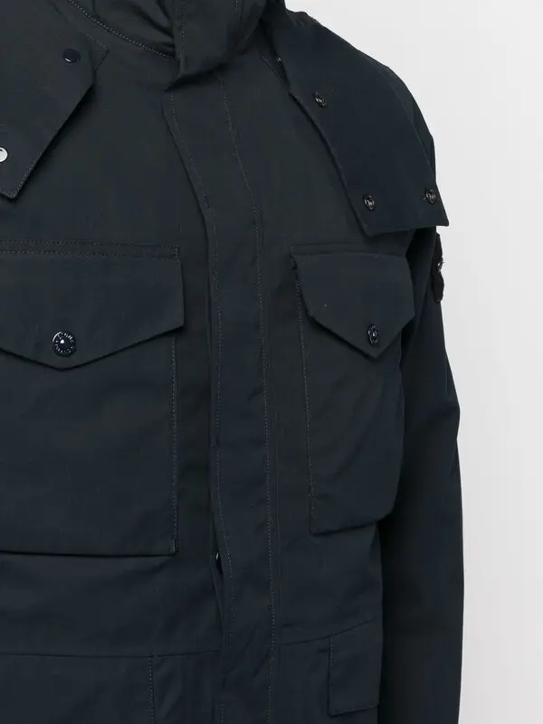Stone Island Feather-down Hooded Jacket - Blue