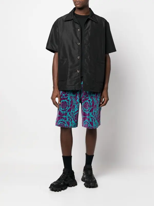 Versace Abstract Pattern Bermuda Shorts
