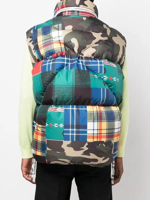 Khrisjoy Patchwork-print Padded Gilet