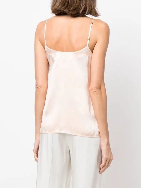 FORTE_FORTE Spaghetti-strap Silk Tank