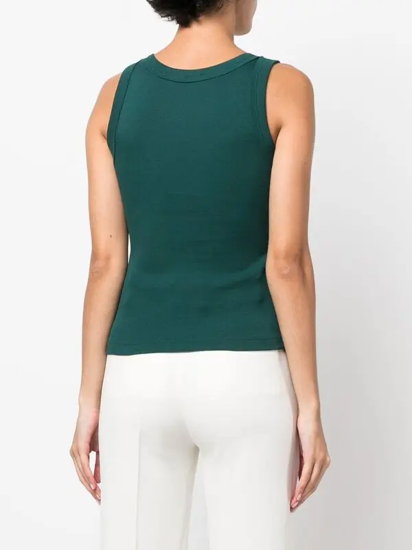 STYLAND Organic Cotton Vest Top - Green