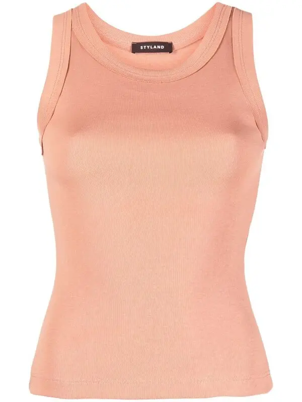 STYLAND Organic Cotton Vest Top - Neutrals