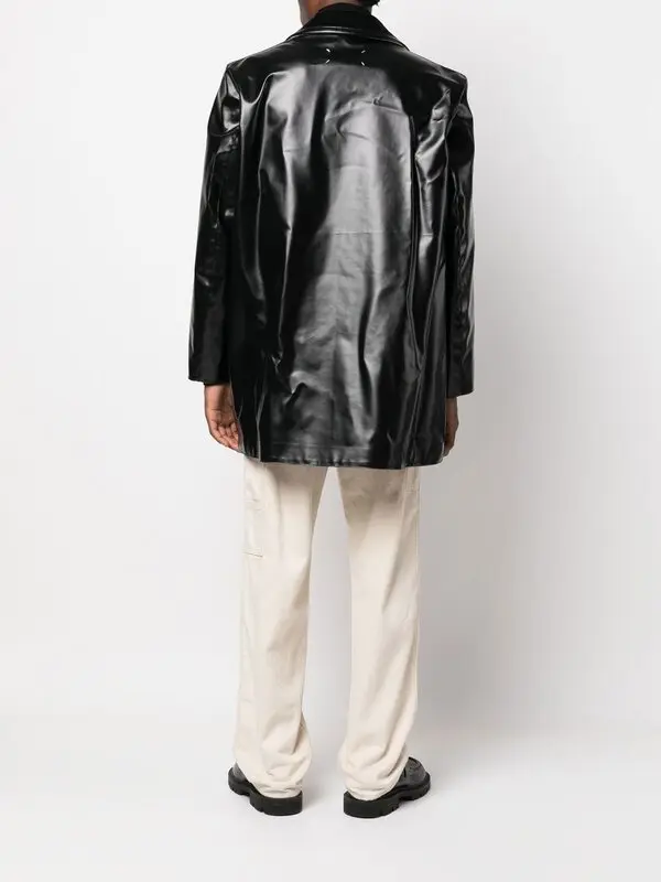 MAISON MARGIELA Coated Double-breasted Coat