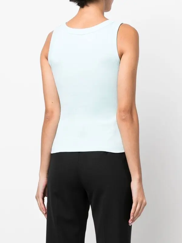 STYLAND Organic Cotton Vest Top - Blue