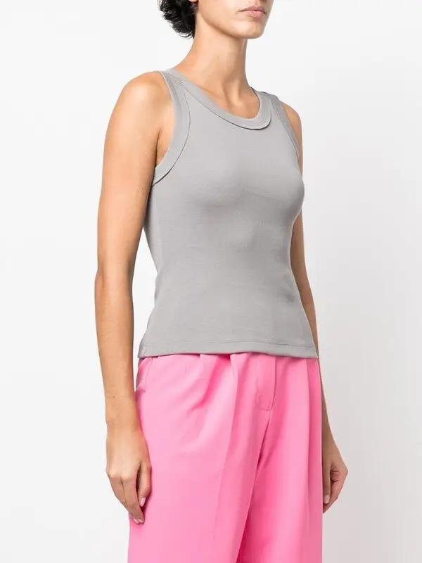 STYLAND Organic Cotton Vest Top - Grey