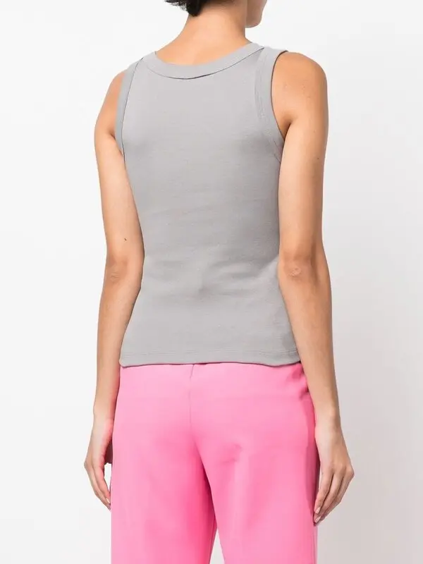 STYLAND Organic Cotton Vest Top - Grey