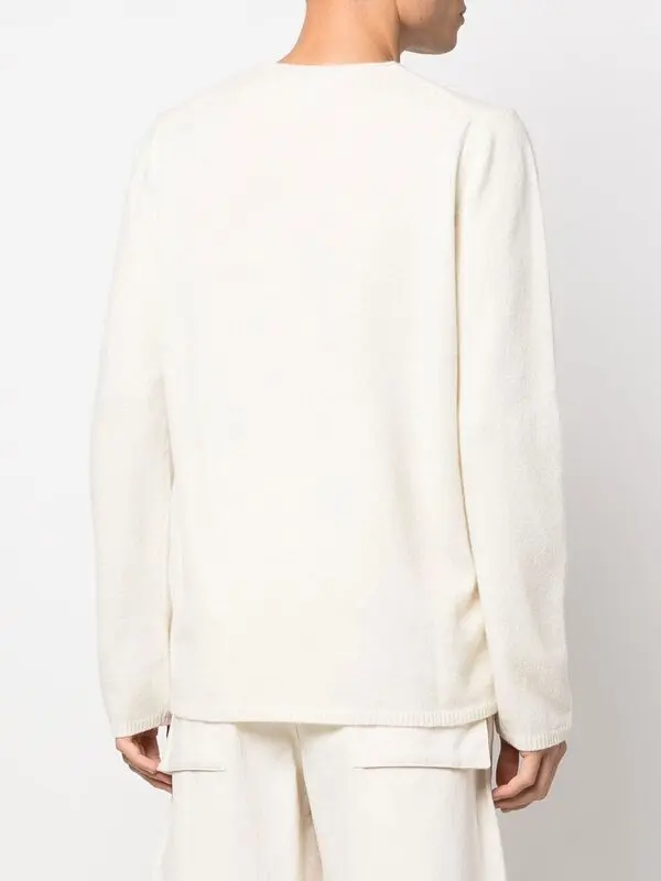 Comme Des Garçons Graphic-print Jumper - White