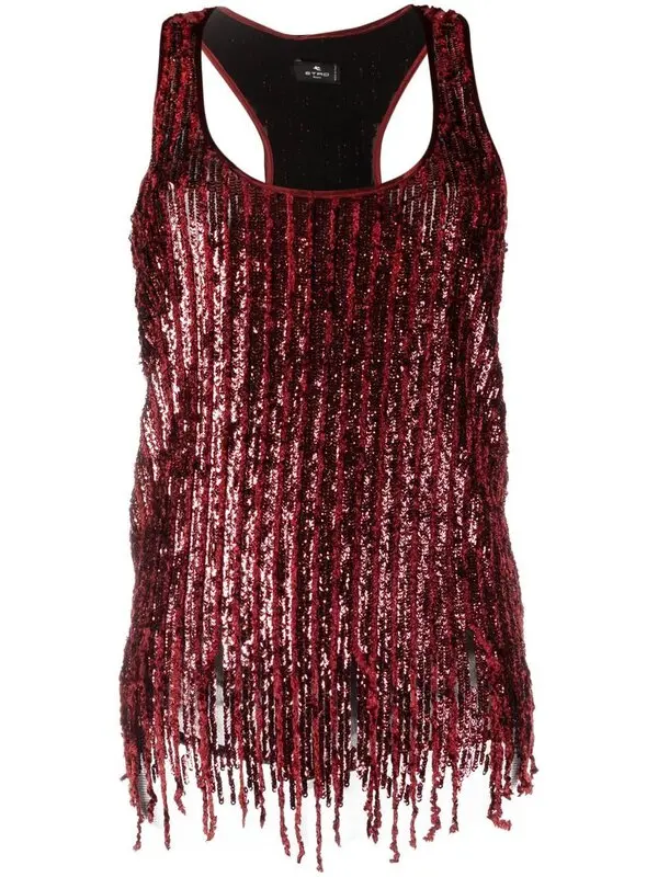 Etro Sequin Tank Top