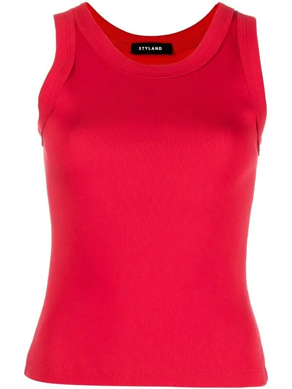 STYLAND Slim-cut Tank Top - Red
