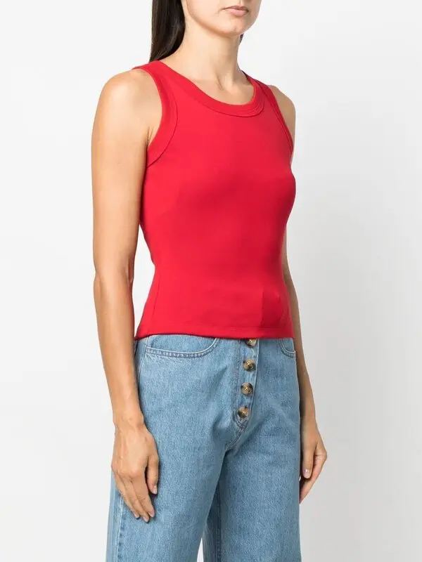 STYLAND Slim-cut Tank Top - Red