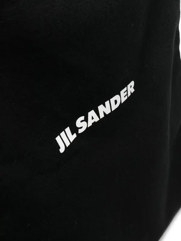 JIL SANDER Logo-print Tote Bag - Black