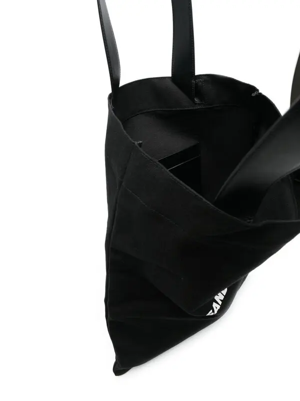 JIL SANDER Logo-print Tote Bag - Black