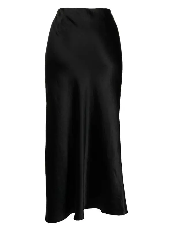 Vince High-waisted Midi Skirt - Black
