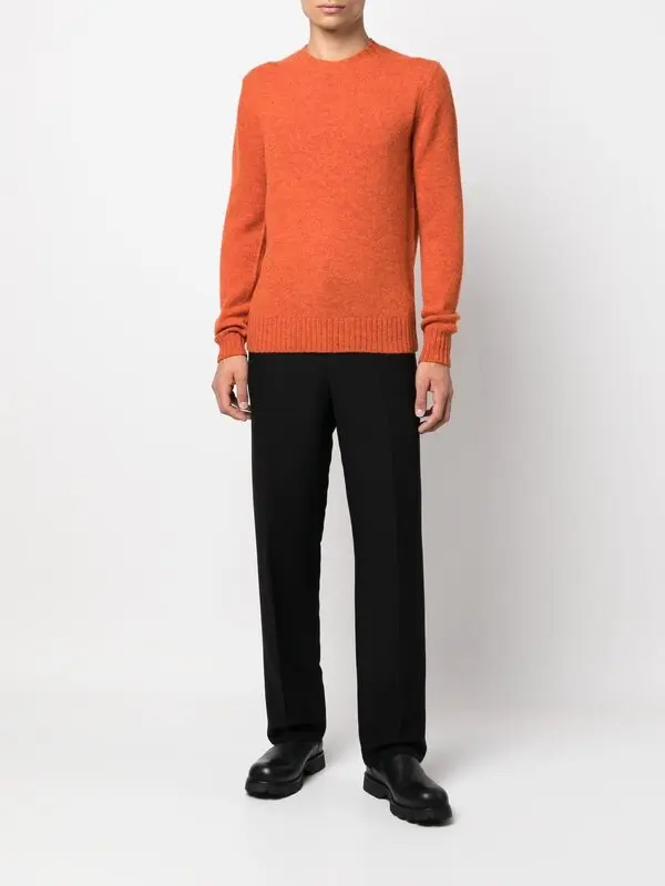 BALLANTYNE Choker Ribbed Knit Jumper