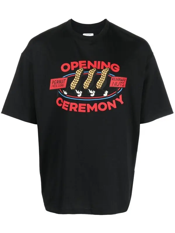 Opening Ceremony Peanuts Logo Cotton T-shirt