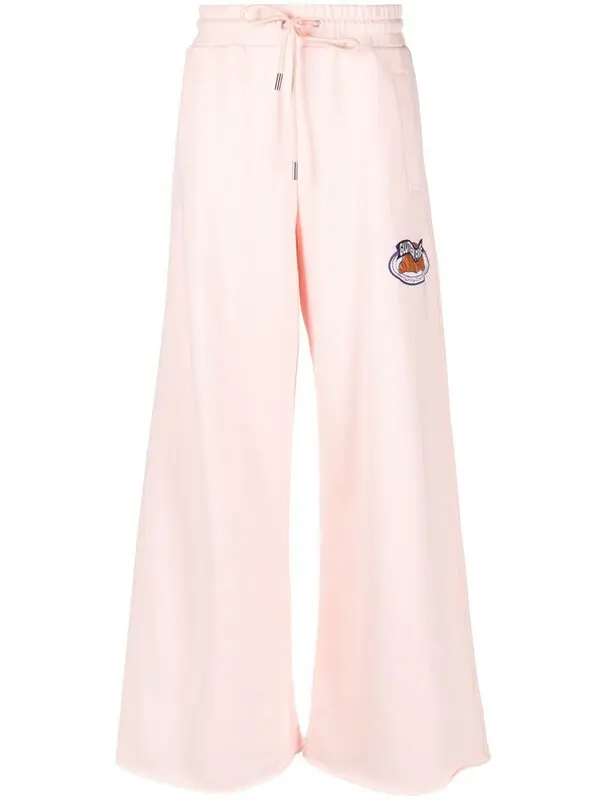 Opening Ceremony Brioches Cotton-jersey Track Pants - Pink
